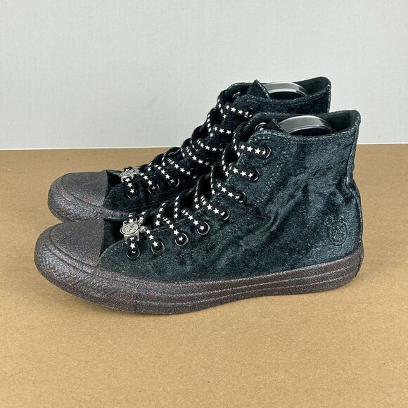 Converse | Shoes | Converse Miley Cyrus Velvet High Top Sneakers Womens ...